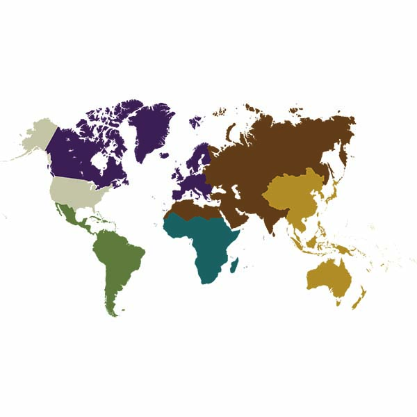 AGWM World Regions Map | AGWM